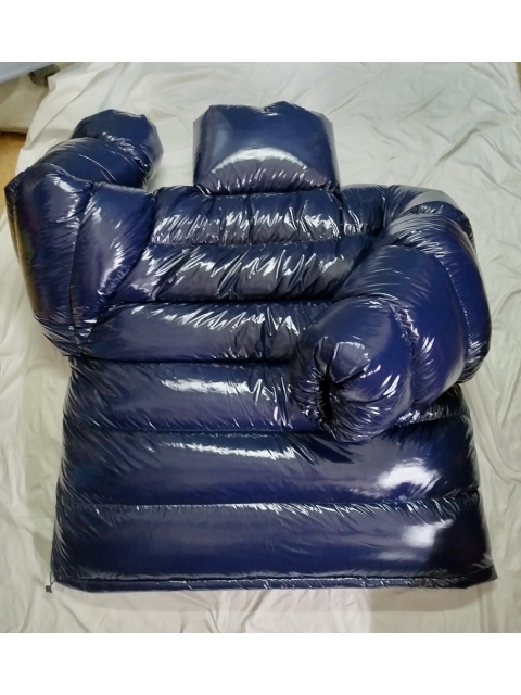 New unisex shiny nylon winter jacket wet look giant down coat oversized ...