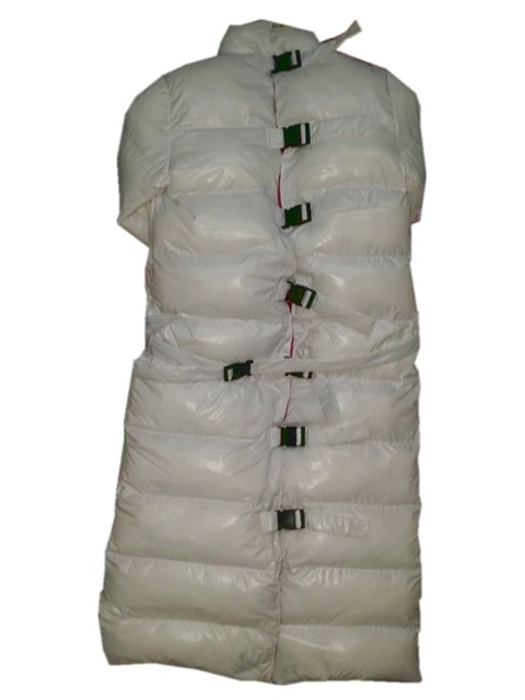 New shiny nylon wetlook winter straitjacket bondage restraint coat M - 3XL